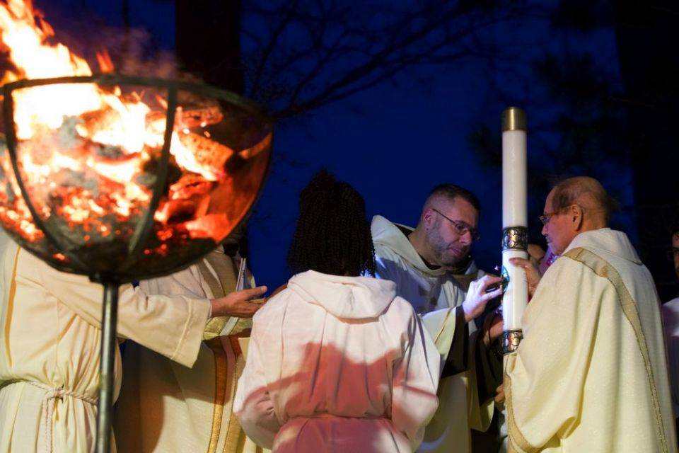 The sacred triduum's symbols are sacraments that point to what is real ...