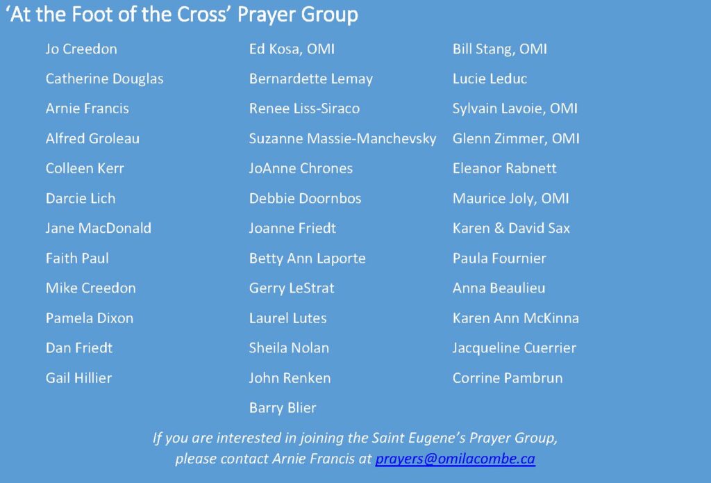 Prayer Corner: 'At the foot of the Cross' Saint Eugene's Prayer Group ...
